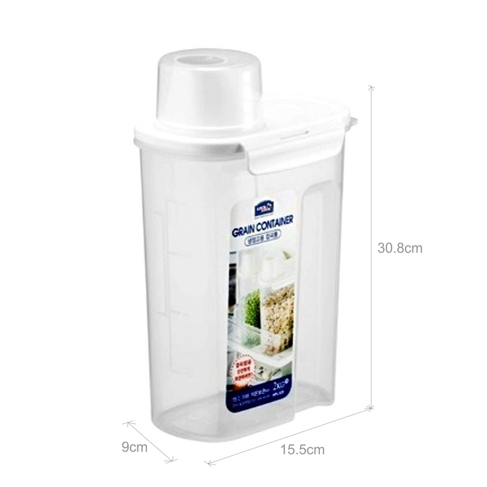 Recipiente Alto Con Medidor Y Dispensador 2.4L - Estrasoluciones